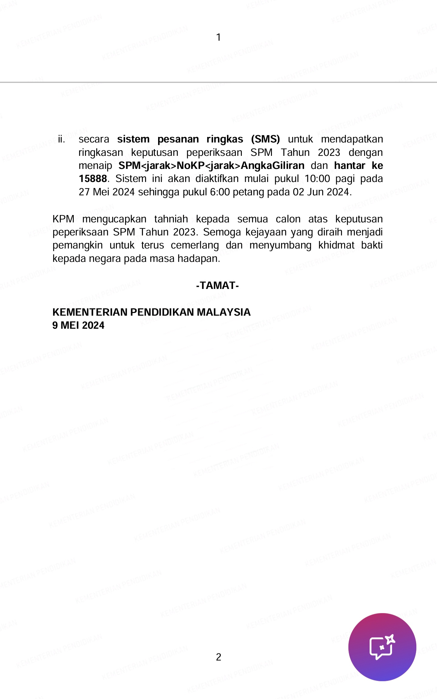 How to Check Online or Via SMS for Sijil Pelajaran Malaysia (SPM) 2023 ...